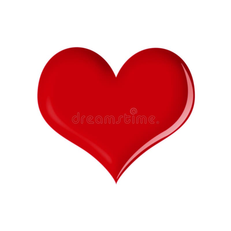 Rood Hart Clipart vector illustratie. Illustration of verloop - 16769241