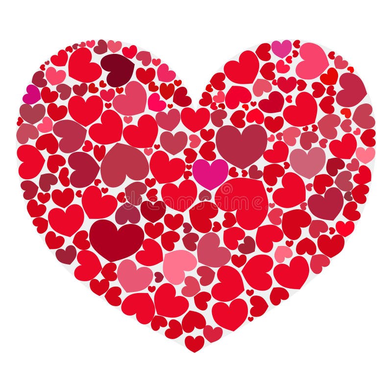 Hart van Harten vector illustratie. Illustration of hart - 17564484