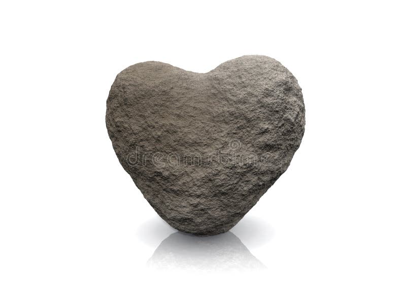 De Vorm En De Steen Van Het Hart Stock Illustratie - Illustration of ...