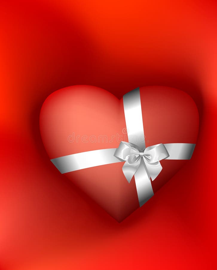 Hart voor een gift stock illustratie. Illustration of patroon - 4144497