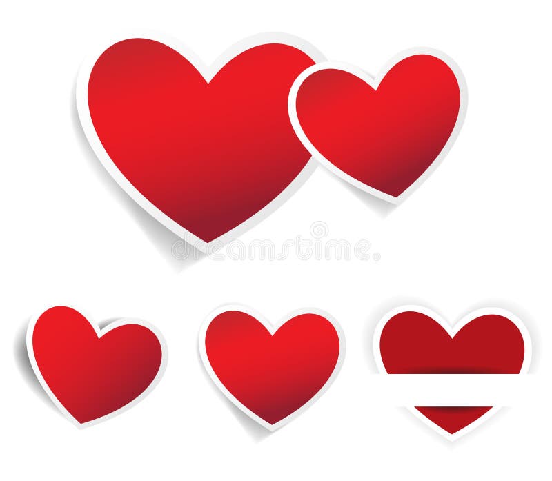 Harten vector illustratie. Illustration of rood, informatie - 28529971