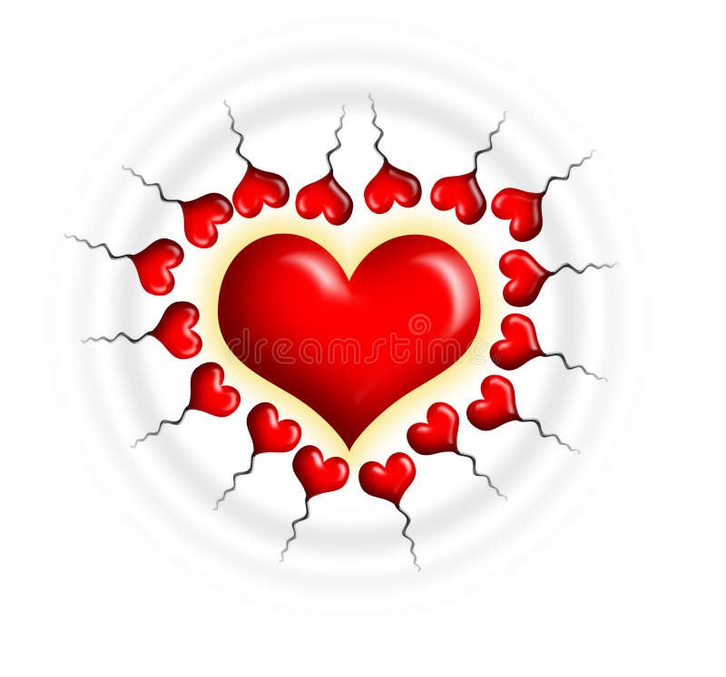 Harten stock illustratie. Illustration of illustratie, huwelijk - 487649