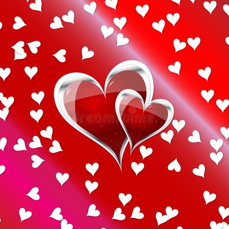 Vliegende harten stock illustratie. Illustration of vier - 27251488