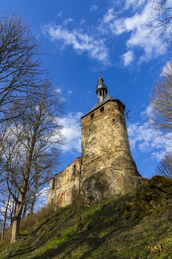 Hartenberg Ruins, Western Bohemia, Czech Republic Stock Photo - Image ...