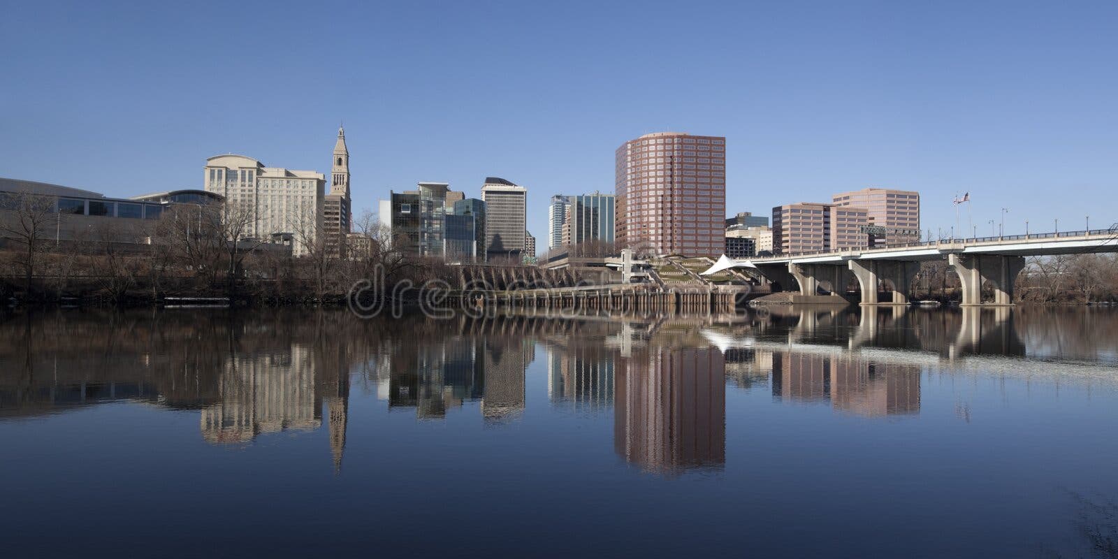 Hartford Connecticut Skyline Stock Photo - Image of hartford, season ...