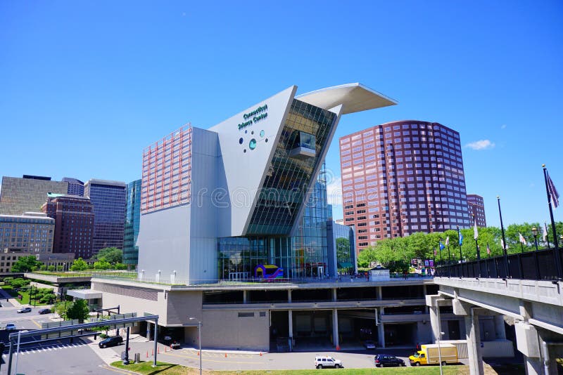 Hartford Downtown Buildings Editorial Stock Photo - Image of parking ...