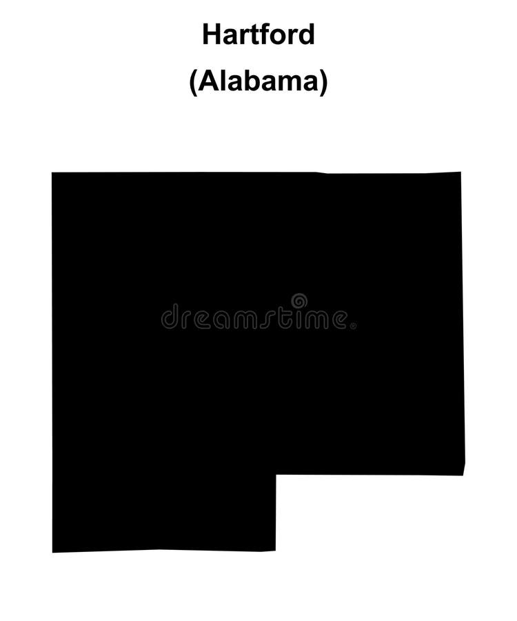 Hartford outline map stock illustration. Illustration of empty - 385901836