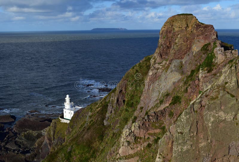 Hartland Point Lighthouse, Devon, England Stock Image - Image of ...