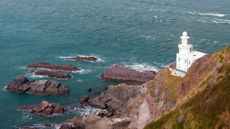 Hartland Point Lighthouse stock photo. Image of outdoors - 45702714