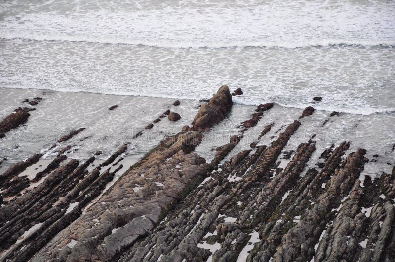 Shale Rock Layers on North Devon Coast Near Hartland Quay, England, UK ...