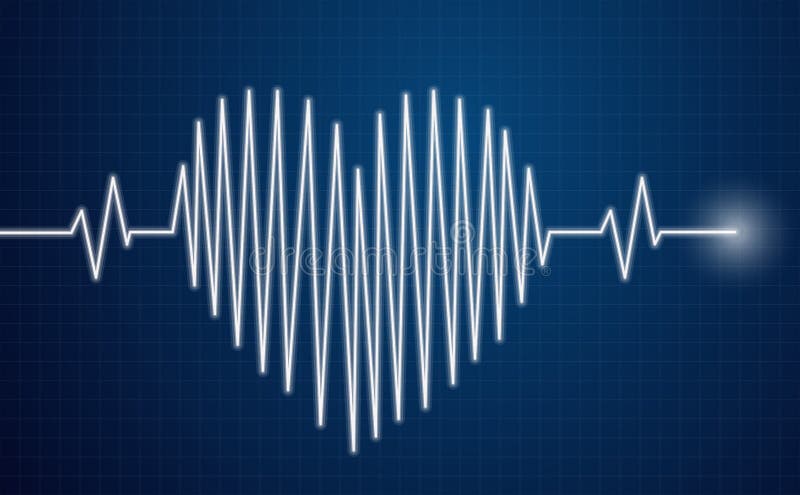 Hartslag vector illustratie. Illustration of grafiek - 40852762