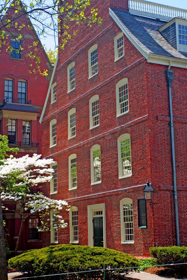 Massachusetts Hall (Harvard University) Stock Photo - Image of ...