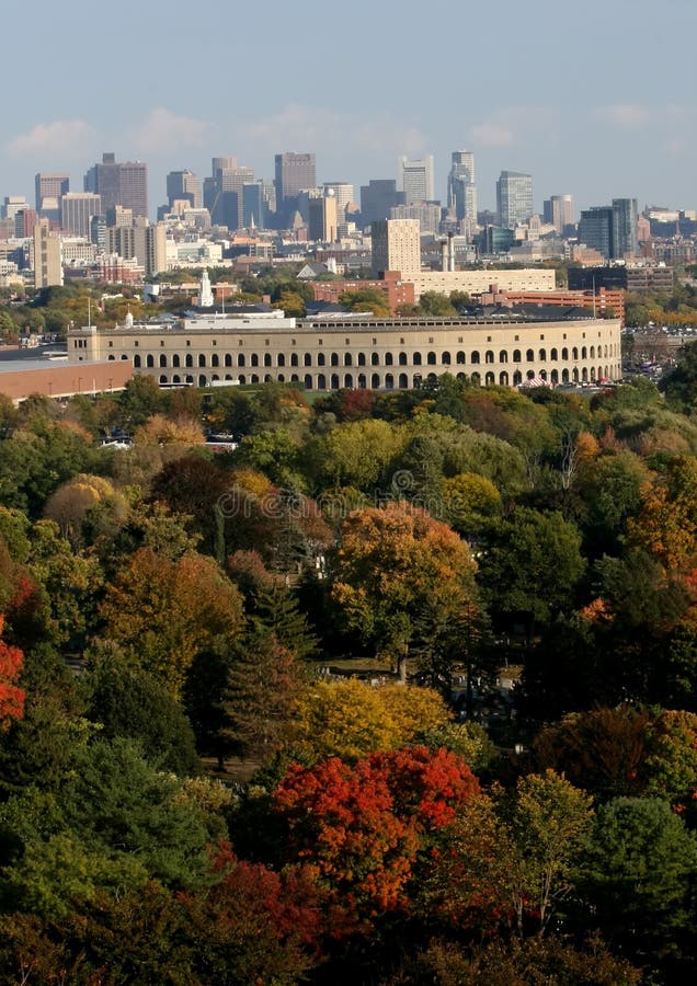 Harvard Fall Landscape stock photo. Image of season, orange - 39581536