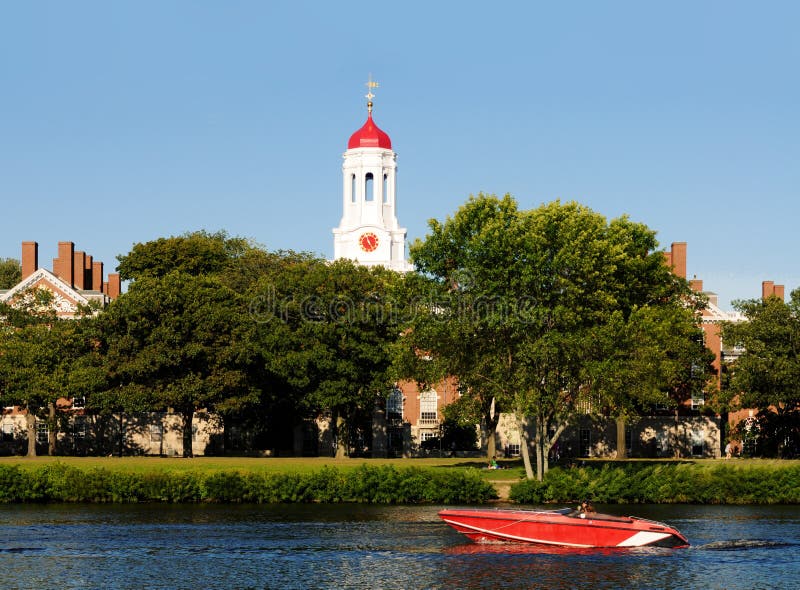 Harvard University Campus at Night Stock Image - Image of boston ...