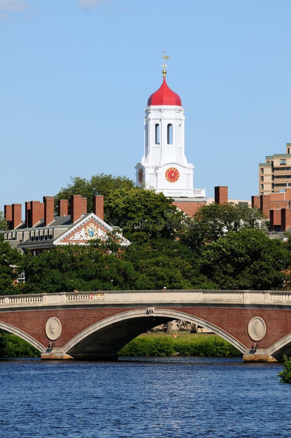 Harvard University Campus at Night Stock Image - Image of boston ...