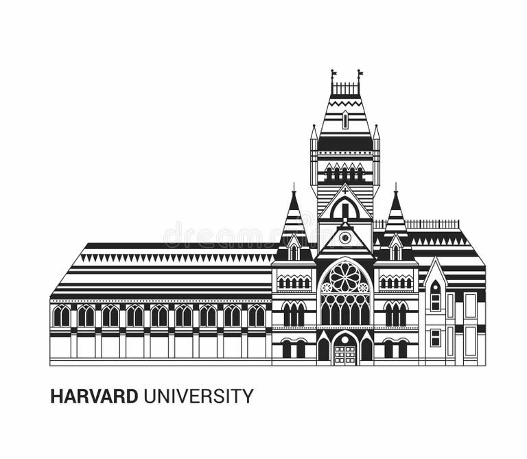 Harvard University Icon. stock vector. Illustration of graduation ...