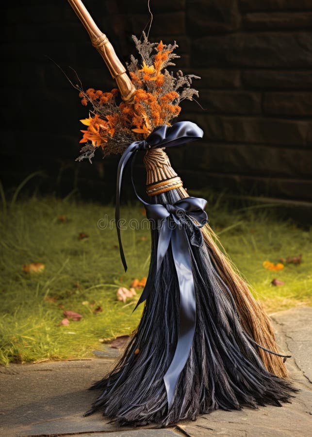Harvest Besom Witches Broom Stock Illustration - Illustration of ...