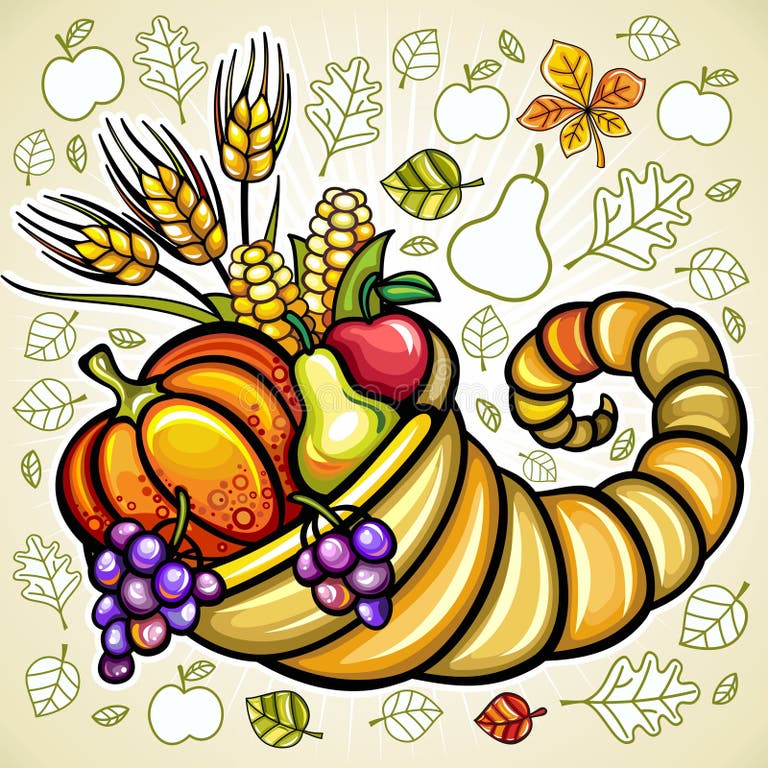 Cornucopia Stock Illustrations – 13,432 Cornucopia Stock Illustrations ...