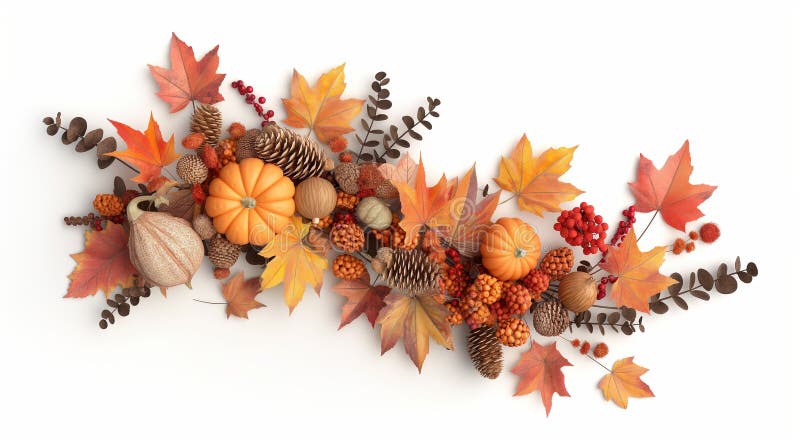 Harvest Cornucopia, Fall Element, 3D Illustration, Rich Colors ...