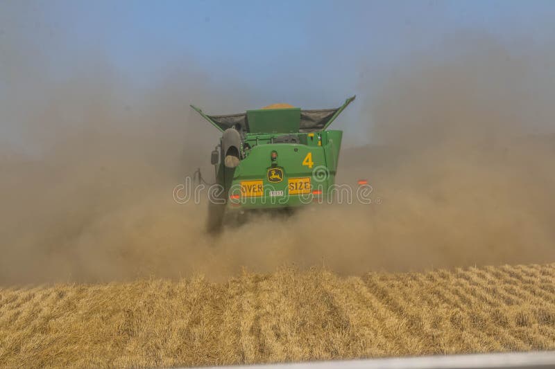 Harvest Headers Wheat Moree NSW Editorial Stock Photo - Image of ...