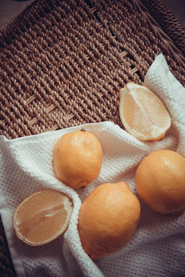 Harvest of lemons stock photo. Image of fruit, energy - 61957764