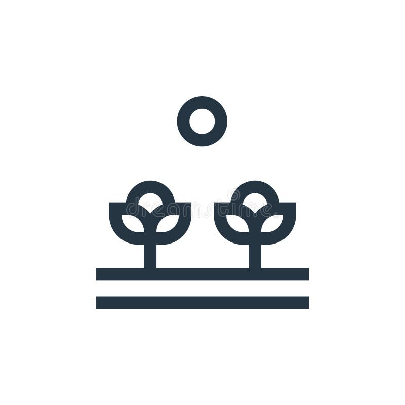 Harvest Vector Icon Isolated on White Background. Outline, Thin Line ...