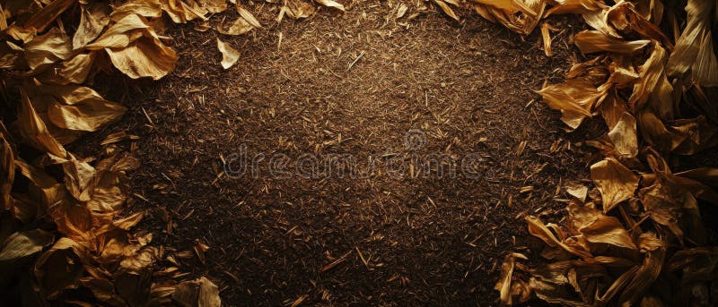 Harvested Corn with Husks Creates Empty Backdrop in Agricultural ...