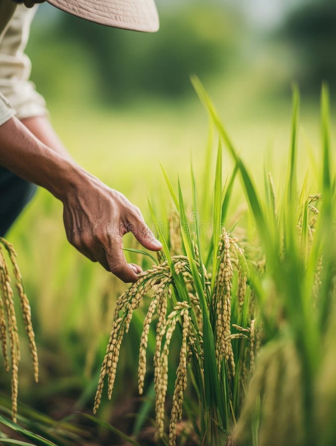 Harvester gathering rice stock photo. Image of cultivation - 375887326