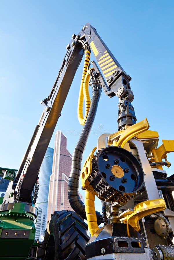 Harvester Head for Logging at Exhibition Editorial Stock Photo - Image ...