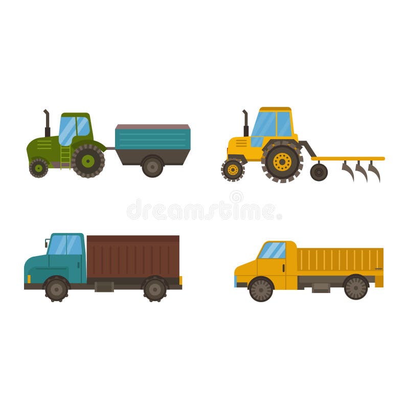 Harvester Machine Vector Technic Stock Vector - Illustration of growth ...