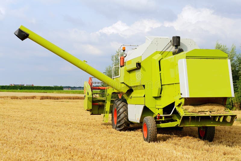 Modern Combine Harvester editorial stock photo. Image of harvester ...