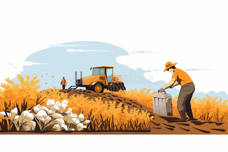 Harvesting Crops Vector Flat Minimalistic Isolated Illustration Stock ...