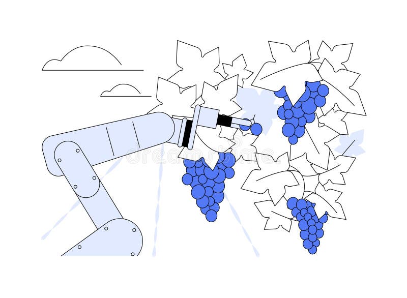 Harvesting and Picking Robots Abstract Concept Vector Illustration ...