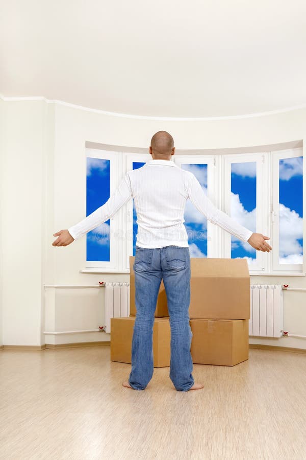 Bought a new flat stock image. Image of happy, laminate - 8636345