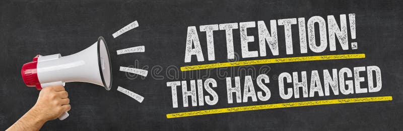 This has changed stock image. Image of directive, concept - 97688159