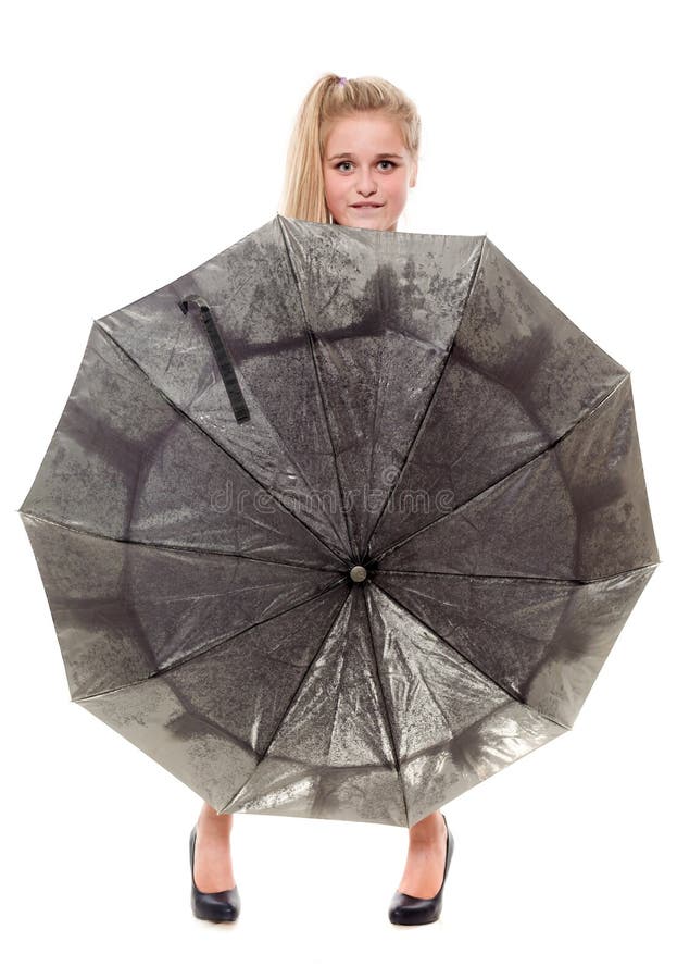 Has hidden for a umbrella stock image. Image of teenager - 26608213