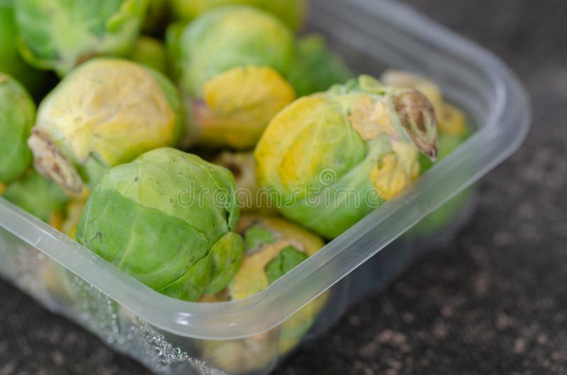 Brussels Sprouts are in the Box. Stock Image - Image of vegetable, diet ...