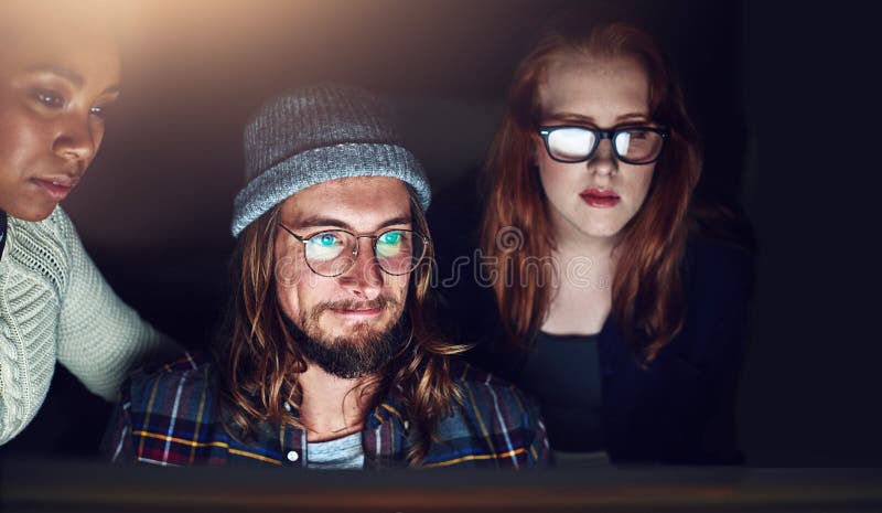 He Has No Problem Working Under Pressure. a Business Team Looking at a ...