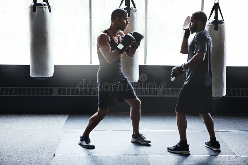 He Has the Potential To Be Something Great. a Male Boxer Practising His ...