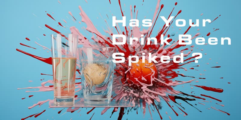 Has Your Drink Been Spiked ? - Spiked Drink Concept Stock Photo - Image ...