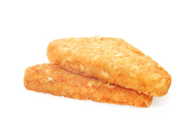 Hash Brown Isolated On White Stock Photo - Image: 40111400