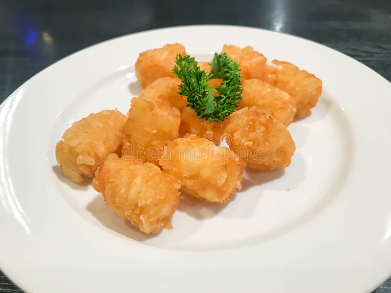 Hash browns on plate stock photo. Image of breakfast - 95133822