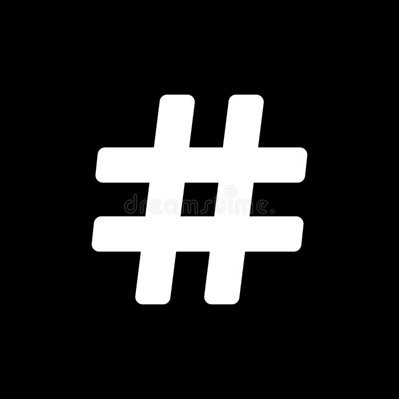 The Hash Icon. Hashtag Symbol Stock Vector - Illustration of dialogue ...