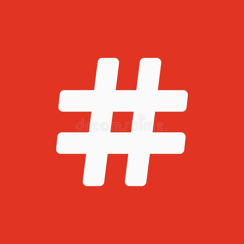 The Hash Icon. Hashtag Symbol Stock Vector - Illustration of digital ...