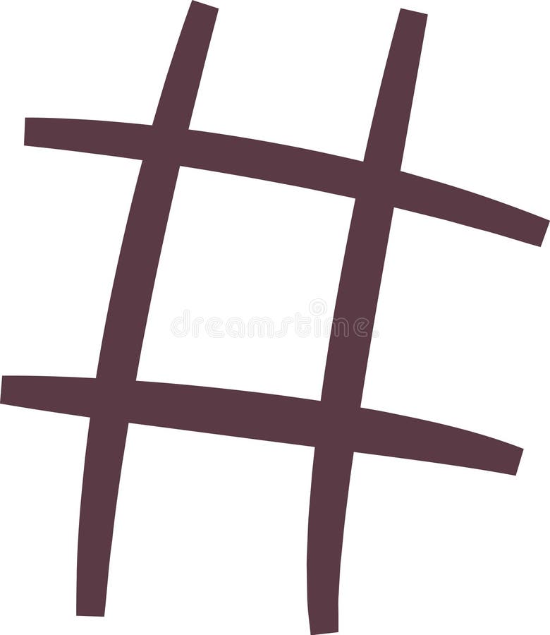 Hash Symbol Line stock vector. Illustration of background - 318808441