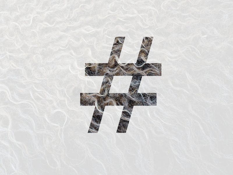 Hash Tag of the Alphabet Made with Red and Green Leaf of Vegetable ...