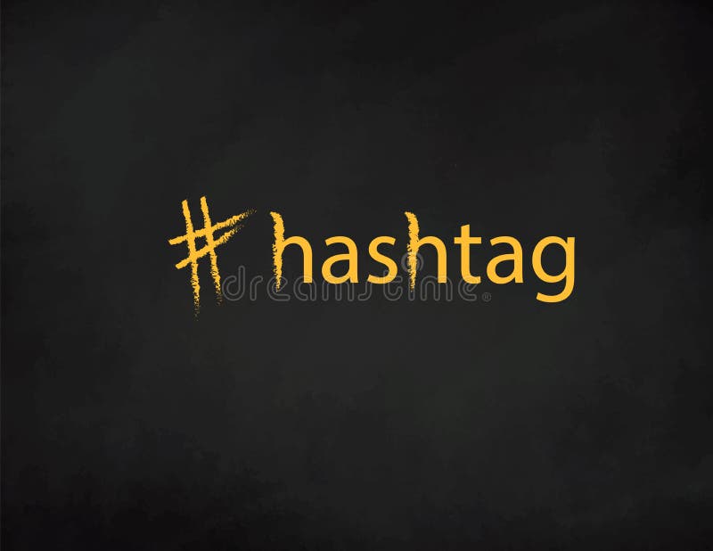 Hashtag Blackboard . Trendy Design for Young Slang Words Stock ...