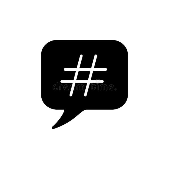 Hashtag Icon . Hashtag Simbols Stock Vector - Illustration of ...