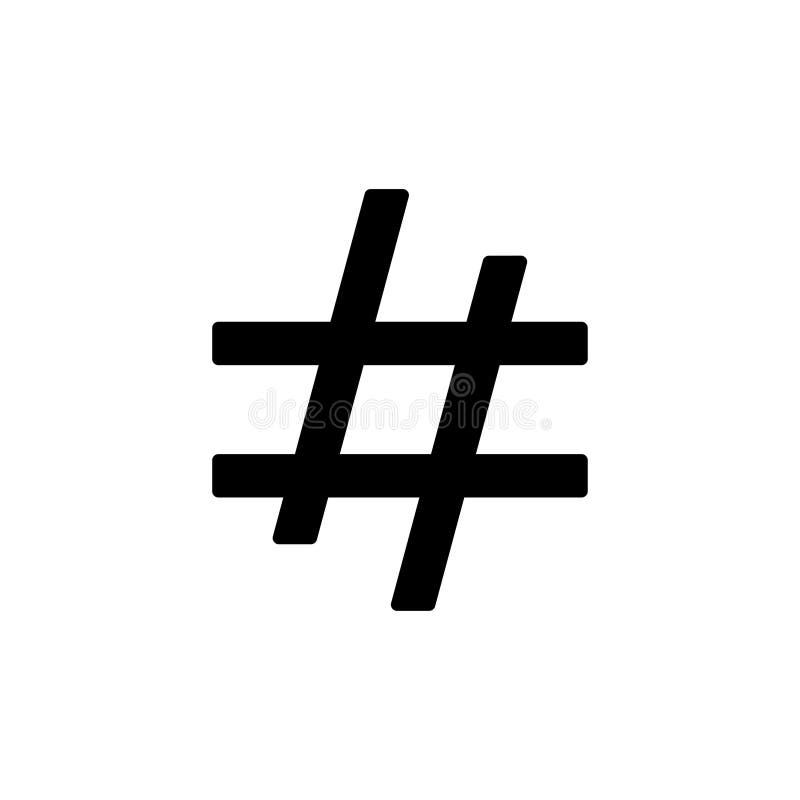 Hashtag Icon . Hashtag Simbols Stock Vector - Illustration of social ...