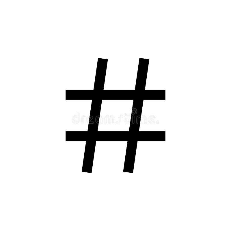 Hashtag Icon . Hashtag Symbol Stock Illustration - Illustration of icon ...